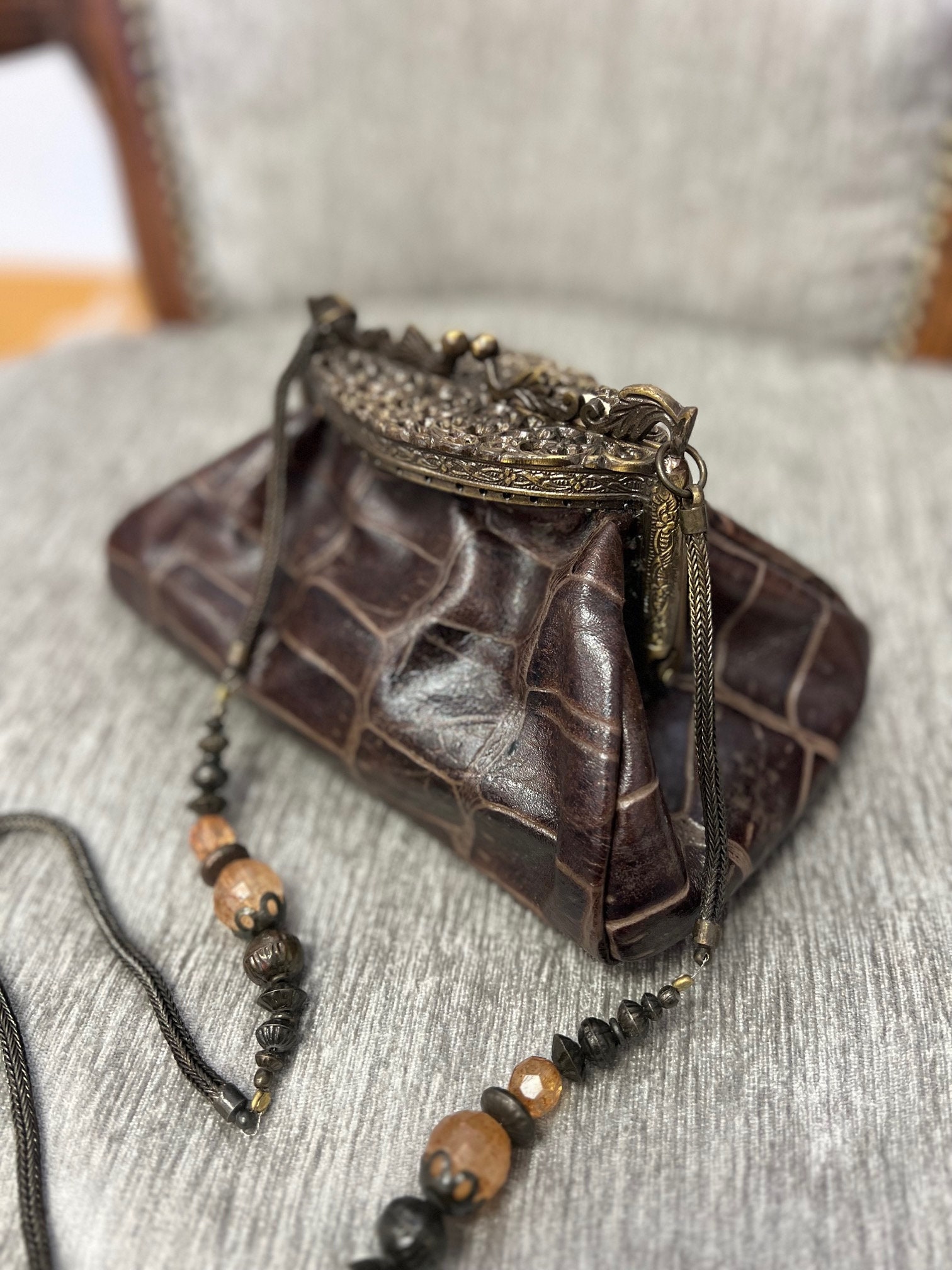 Victorian Leather Bag - Etsy