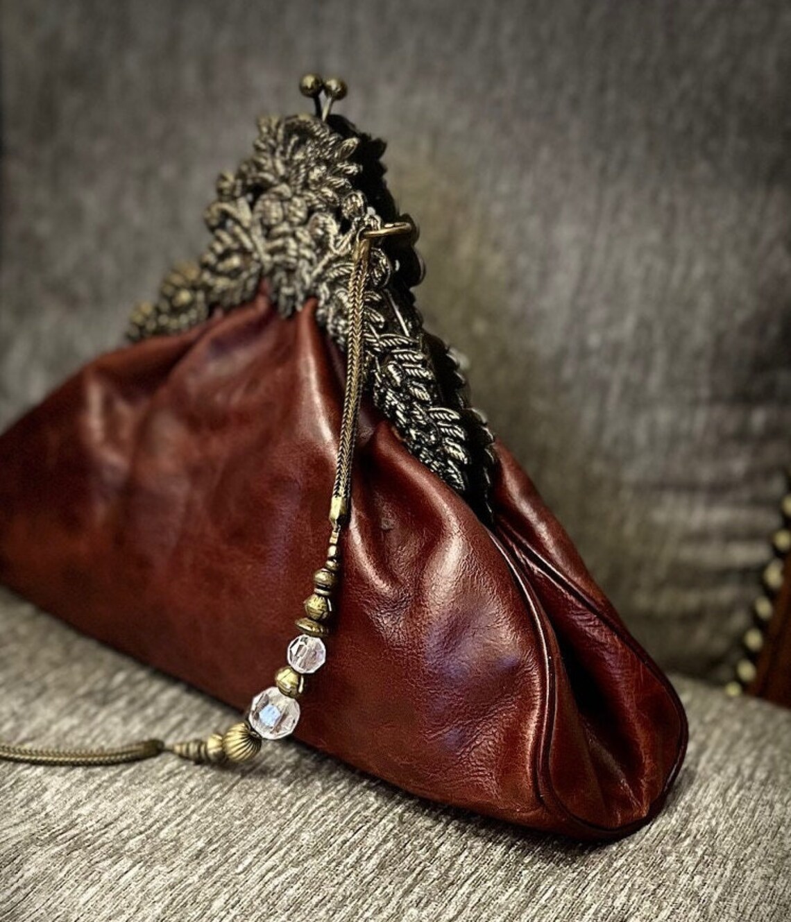 Victorian Leather Bag - Etsy