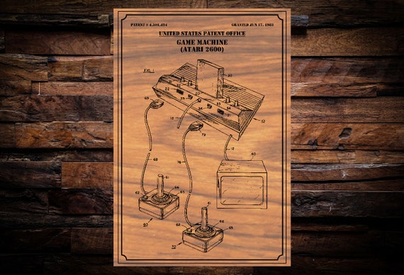 Atari 2600 US Patent Digital Art Vector Graphic With Svg - Etsy
