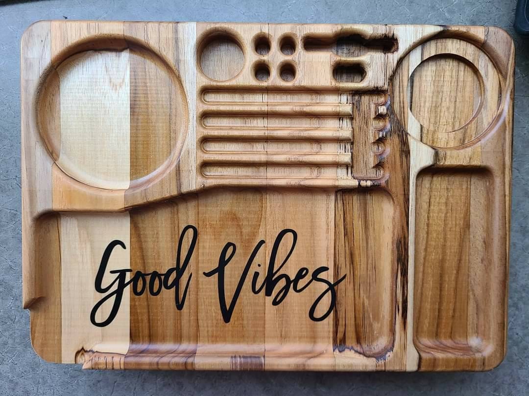 Highly Detailed Herb Rolling Tray Vector Graphic Svg Dxf - Etsy