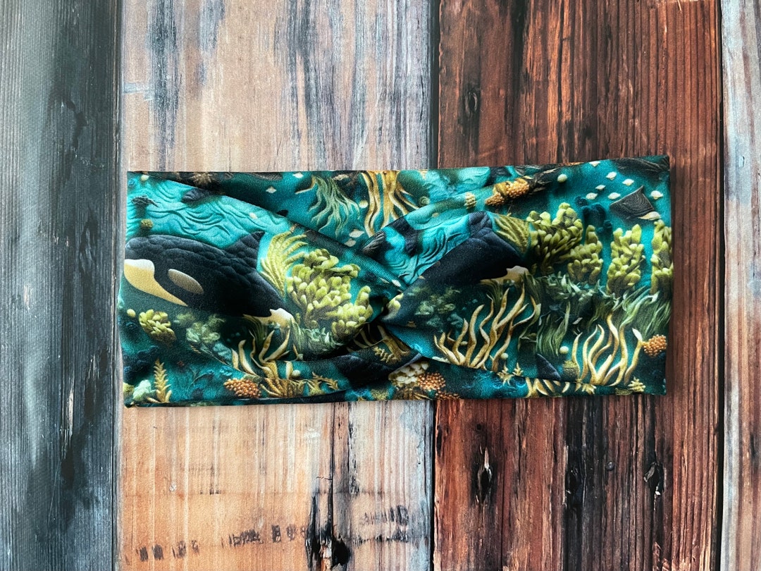 Under the Sea Life Headband Marine Embroider Print Headband - Etsy