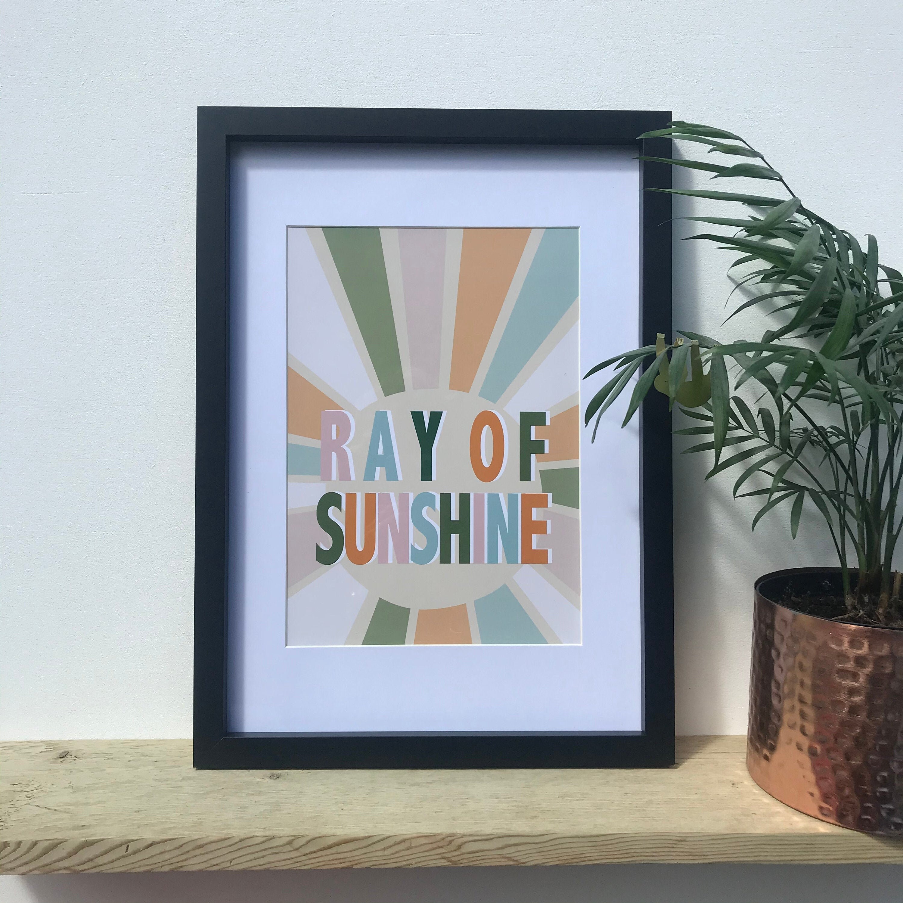 Ray of Sunshine Print - Etsy UK