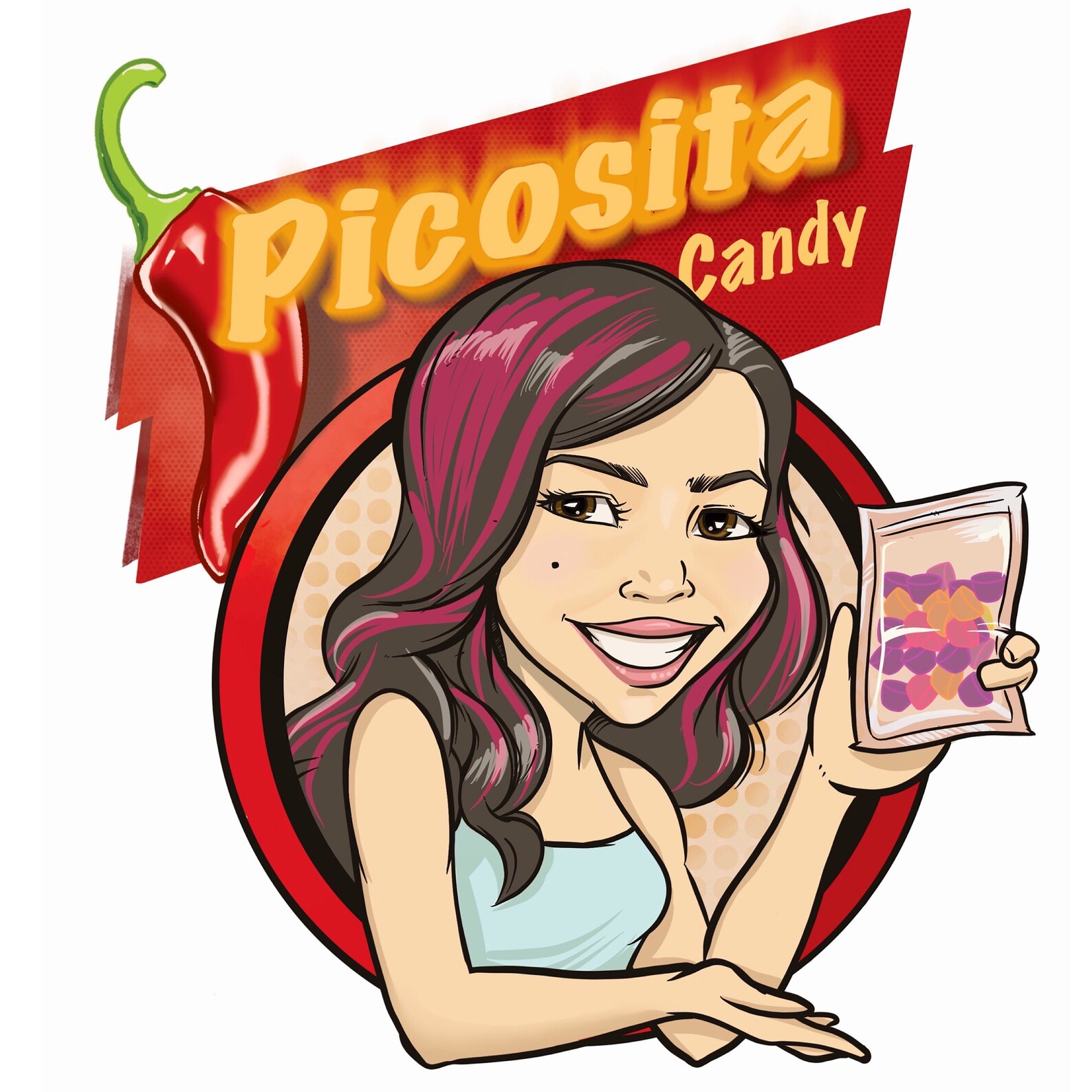 Picosita Candy Logo Sticker - Etsy