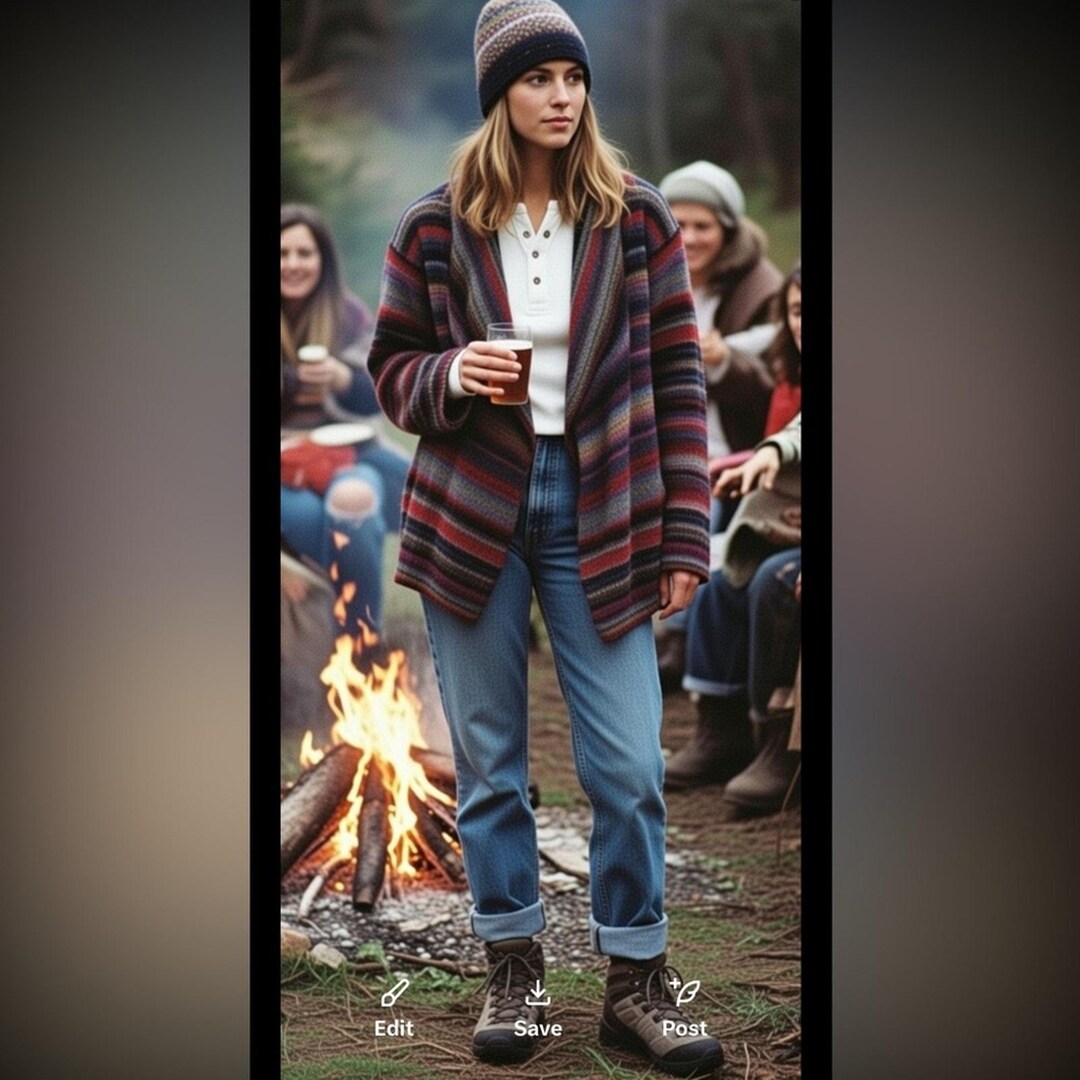 Chaps X Ralph Lauren Cardigan Sweater Yellowstone Southwestern Tribal ...