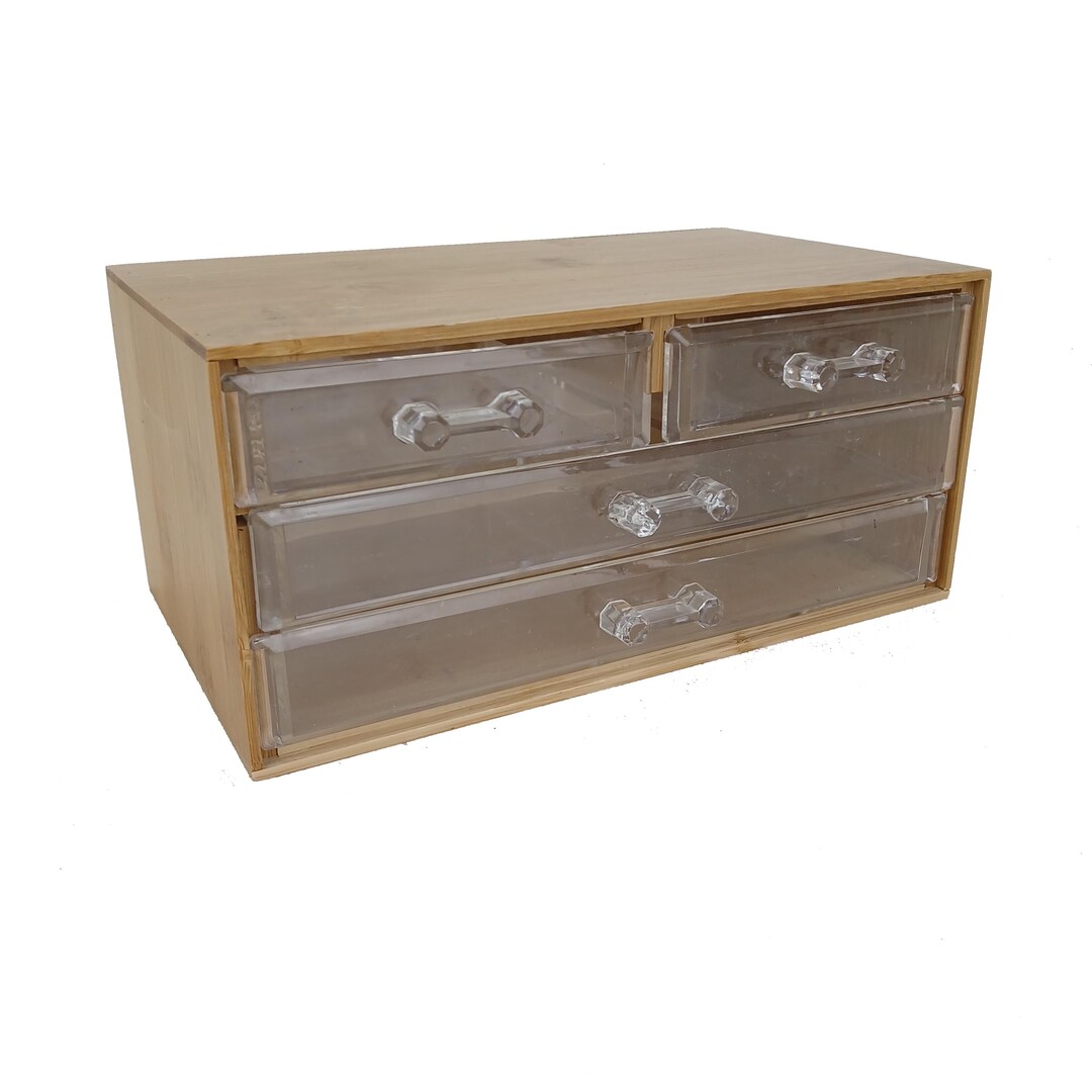 DMC Style Haberdashery Box in Bamboo With 4 Drawers / Fashion Sewing ...