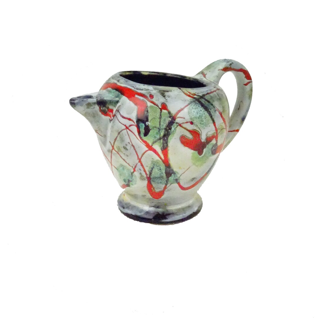 Pollock Style Ceramic Pitcher / Pottery and Modern Earthenware ...