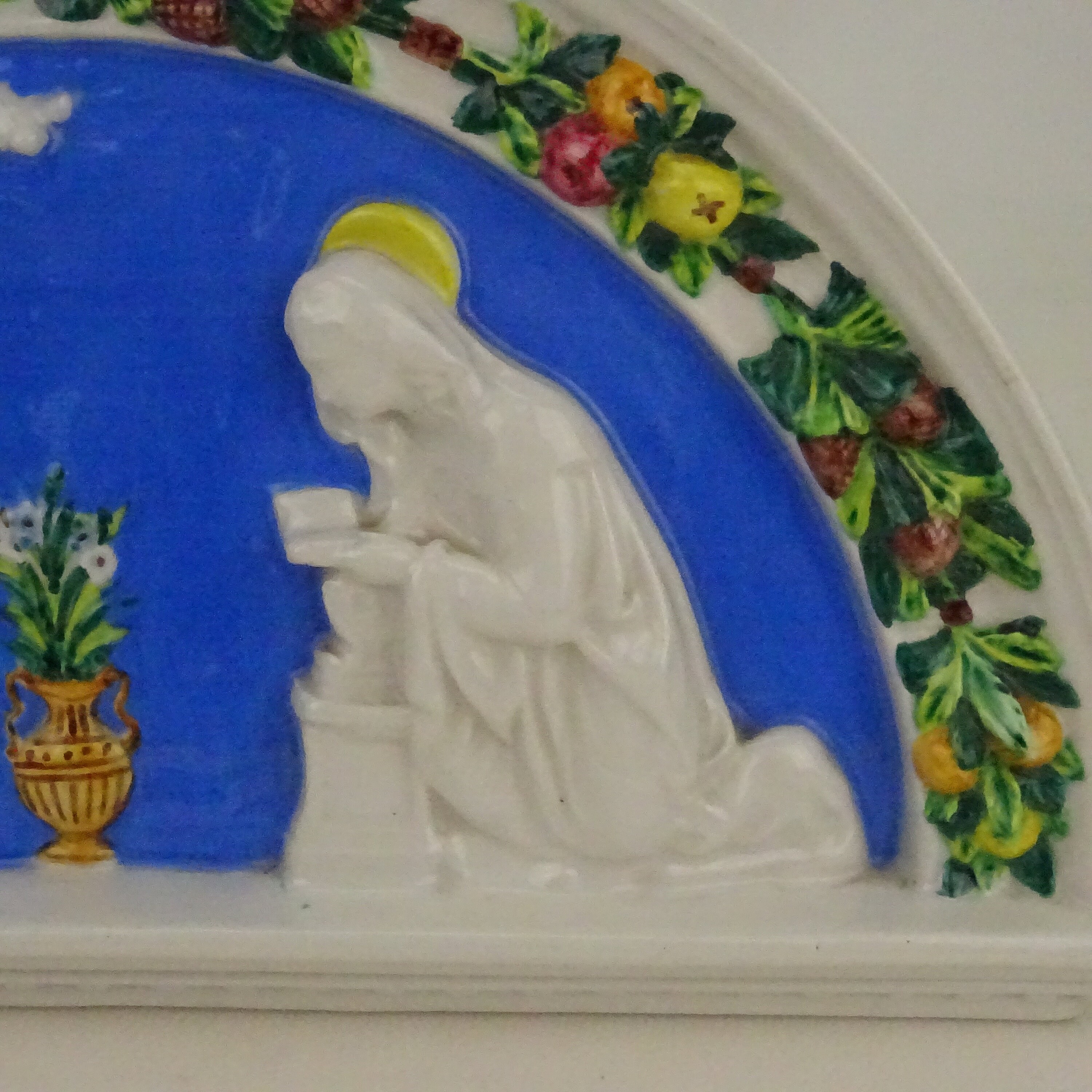 Religious Slip / the Virgin and the Annunciation / Bas Relief With ...