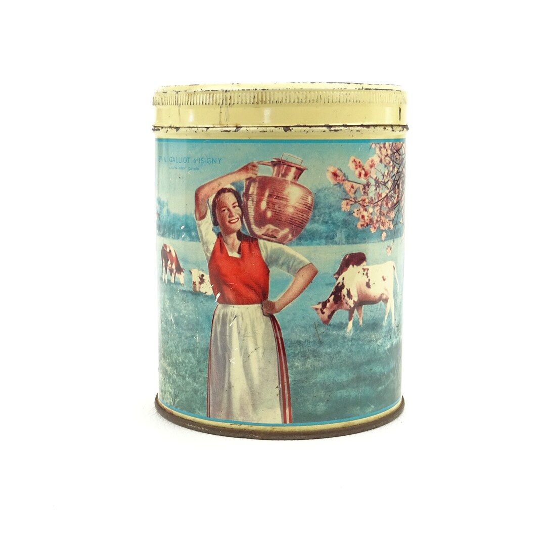 Box of Isicrem Milk Caramels in Lithographed Sheet Metal / Galliot D ...