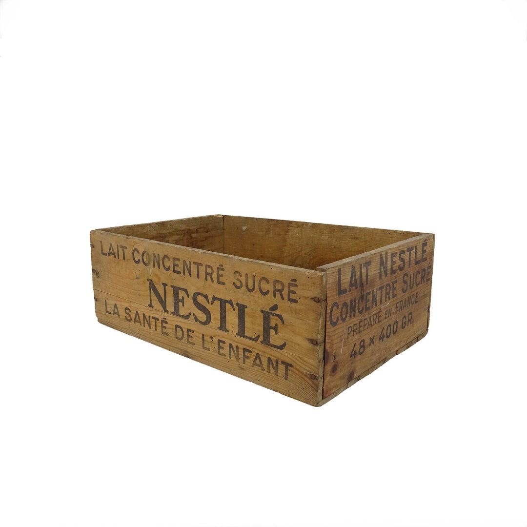 Nestlé Condensed Milk Advertising Box in Wood / Confectionery ...
