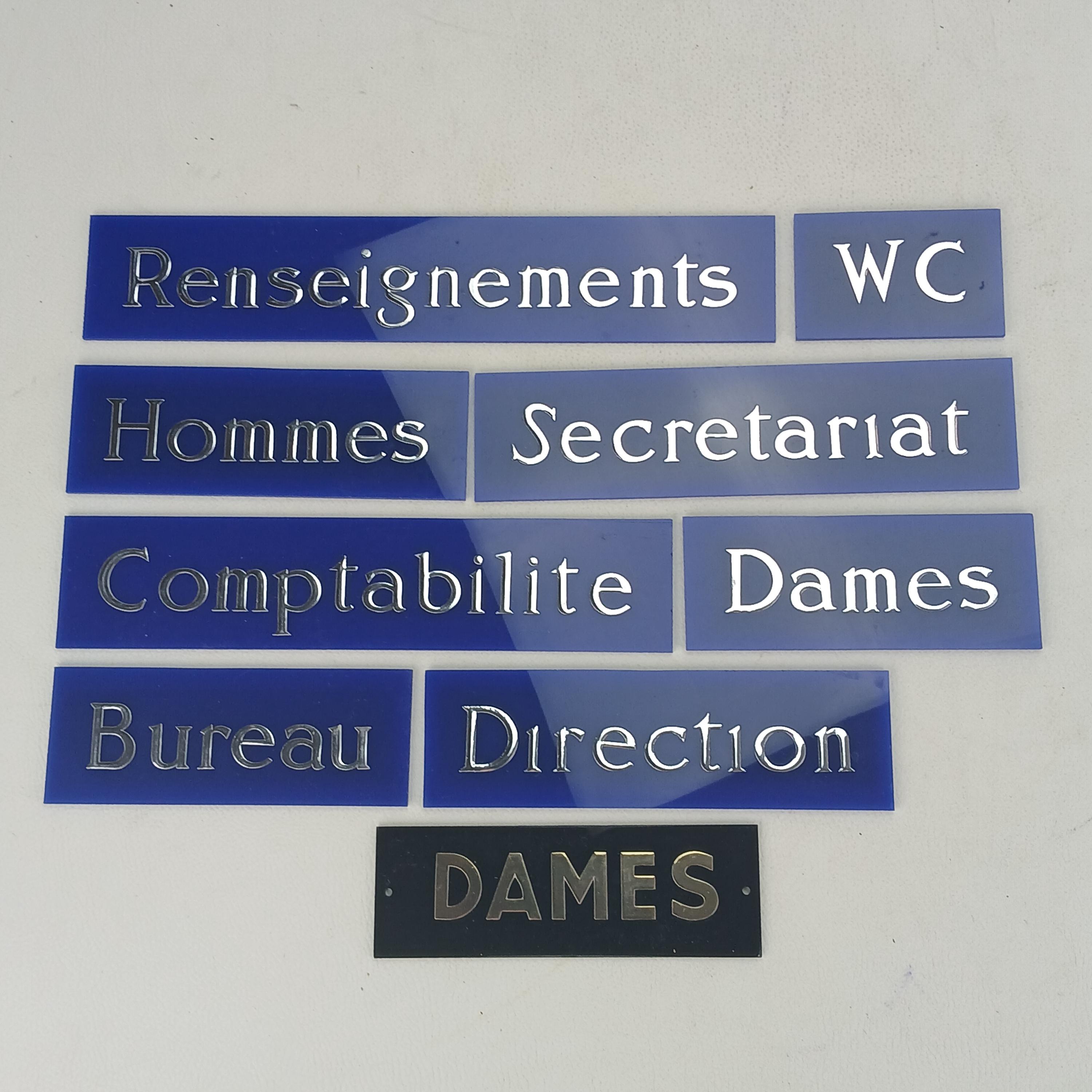 Plexiglass Door Sign for Men's Restroom / Modern Utility Office and ...