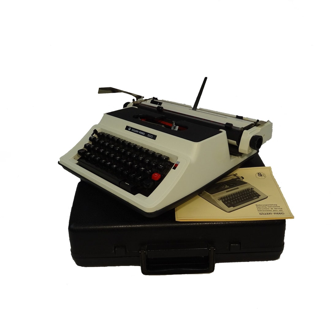 Silver Reed 500 Typewriter / Vintage and Industrial Decoration / French ...