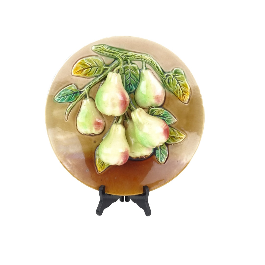 Large Slip With Ceramic Pears / Beautiful Dish in Vintage Wall ...