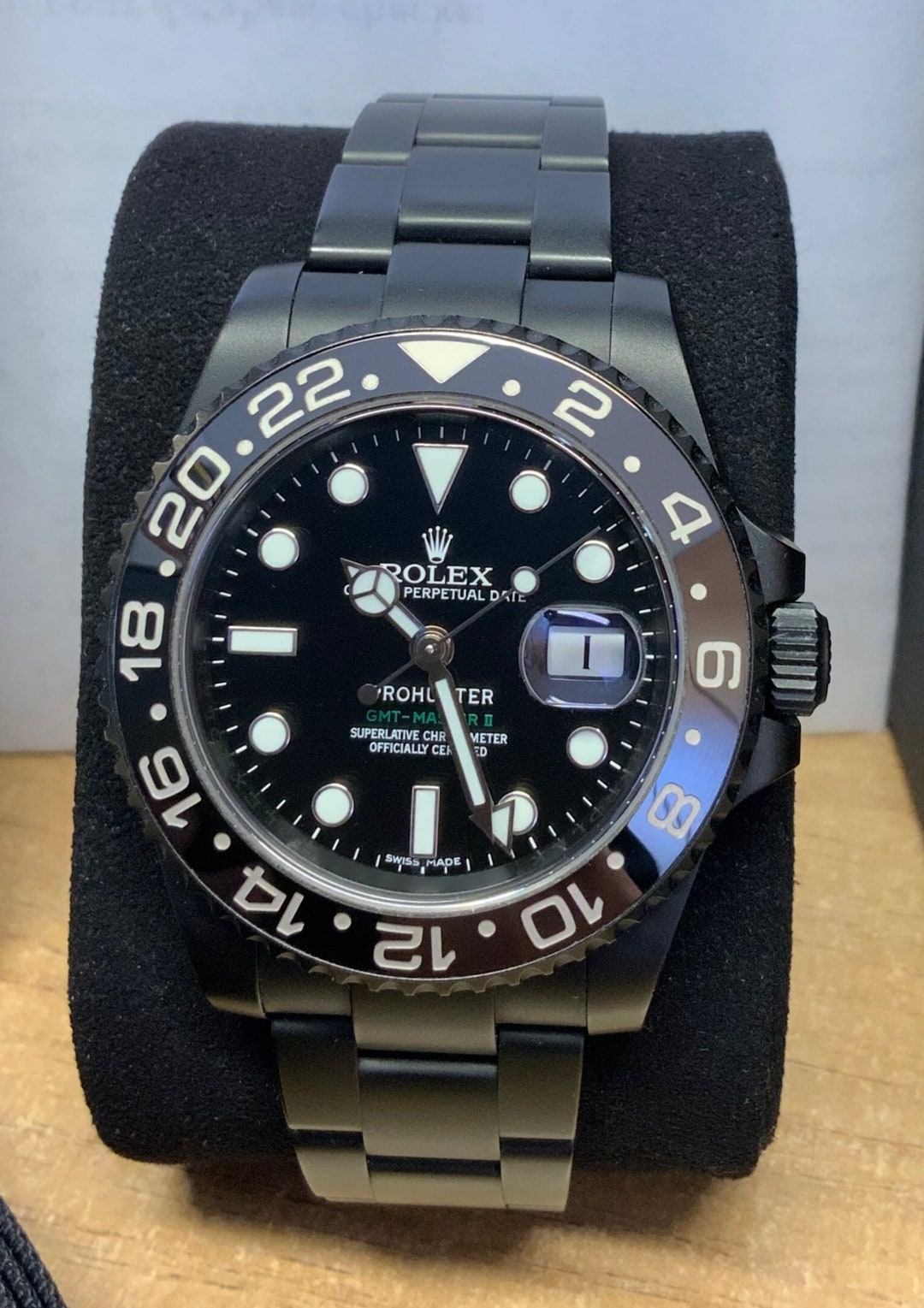 Rolex Pro Hunter Stealth GMT Master II 116710LN 40mm - Etsy