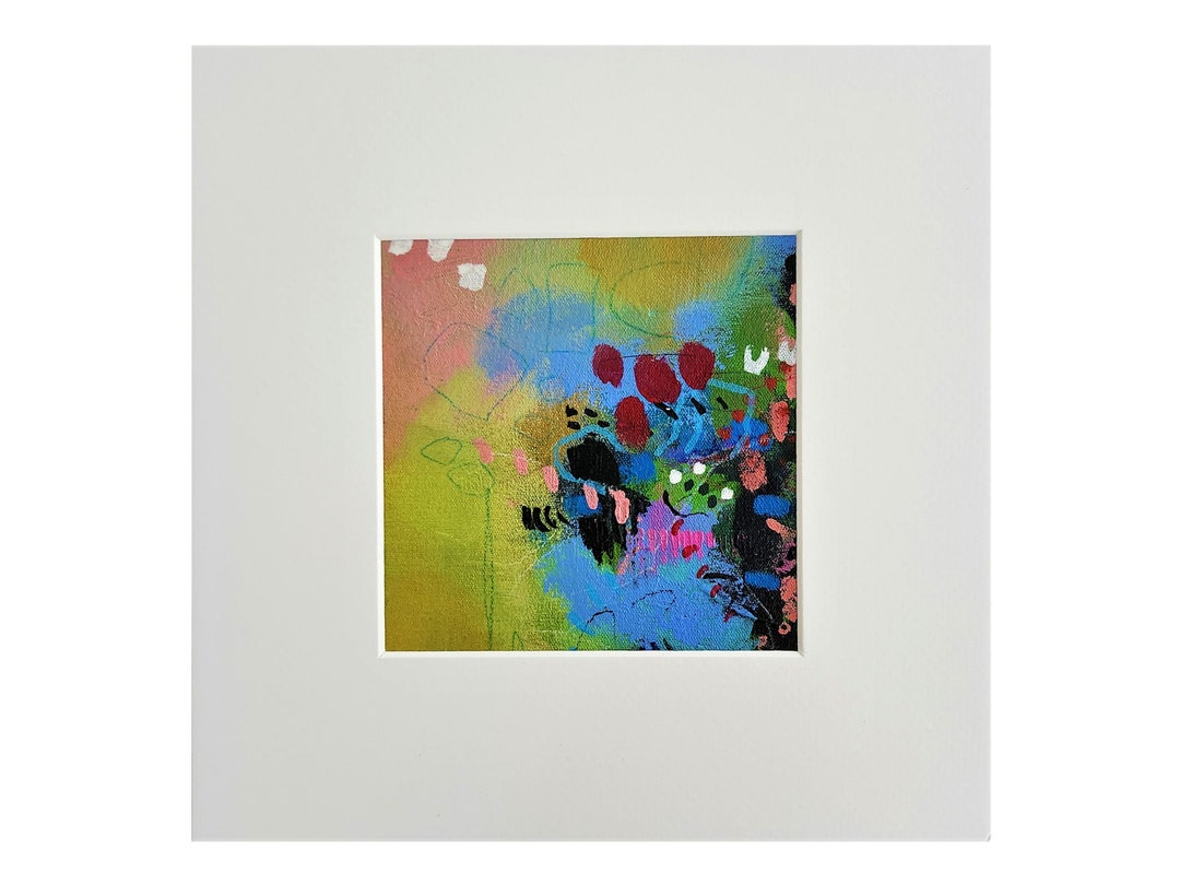 Colorful Abstract Art, Small Abstract Art, Original Abstract, Colorful ...