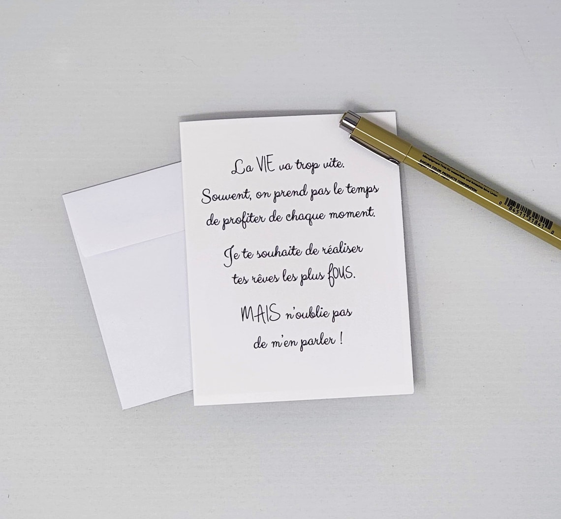 French Cards, Positive Cards, Carte De Fête, Birthday Card ...