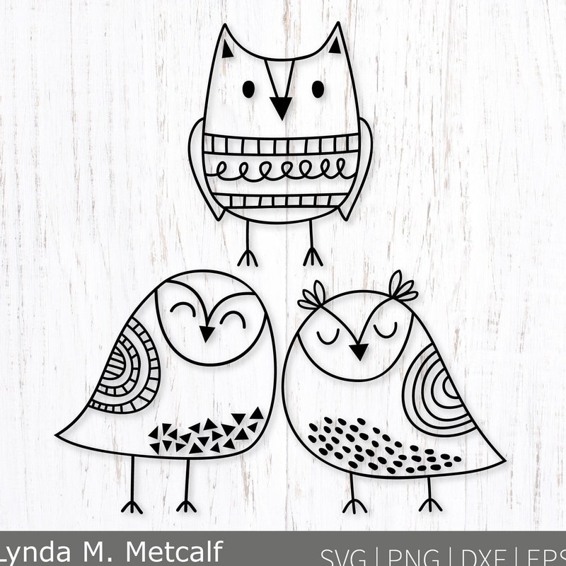 Owl Doodles - Etsy