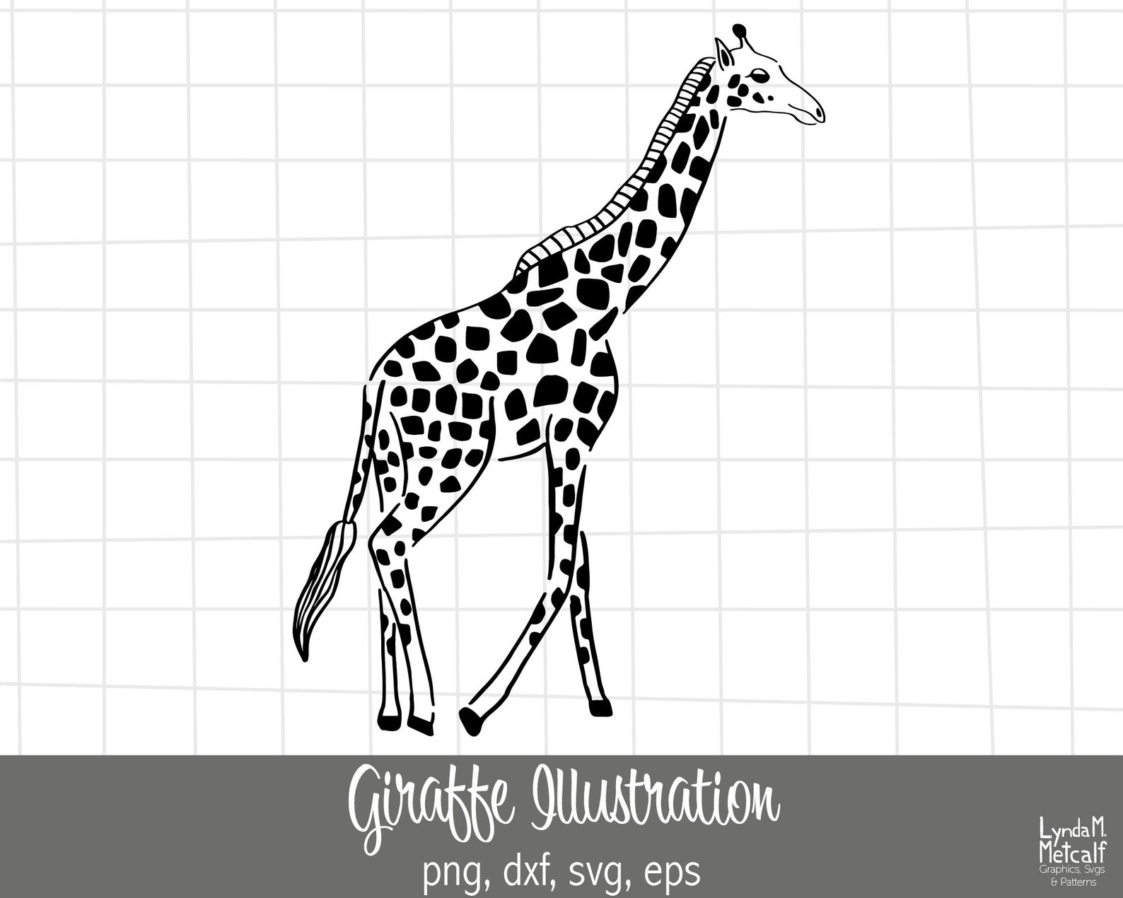 Illustrated Giraffe SVG File for Cricut & Silhouette Machines | Etsy