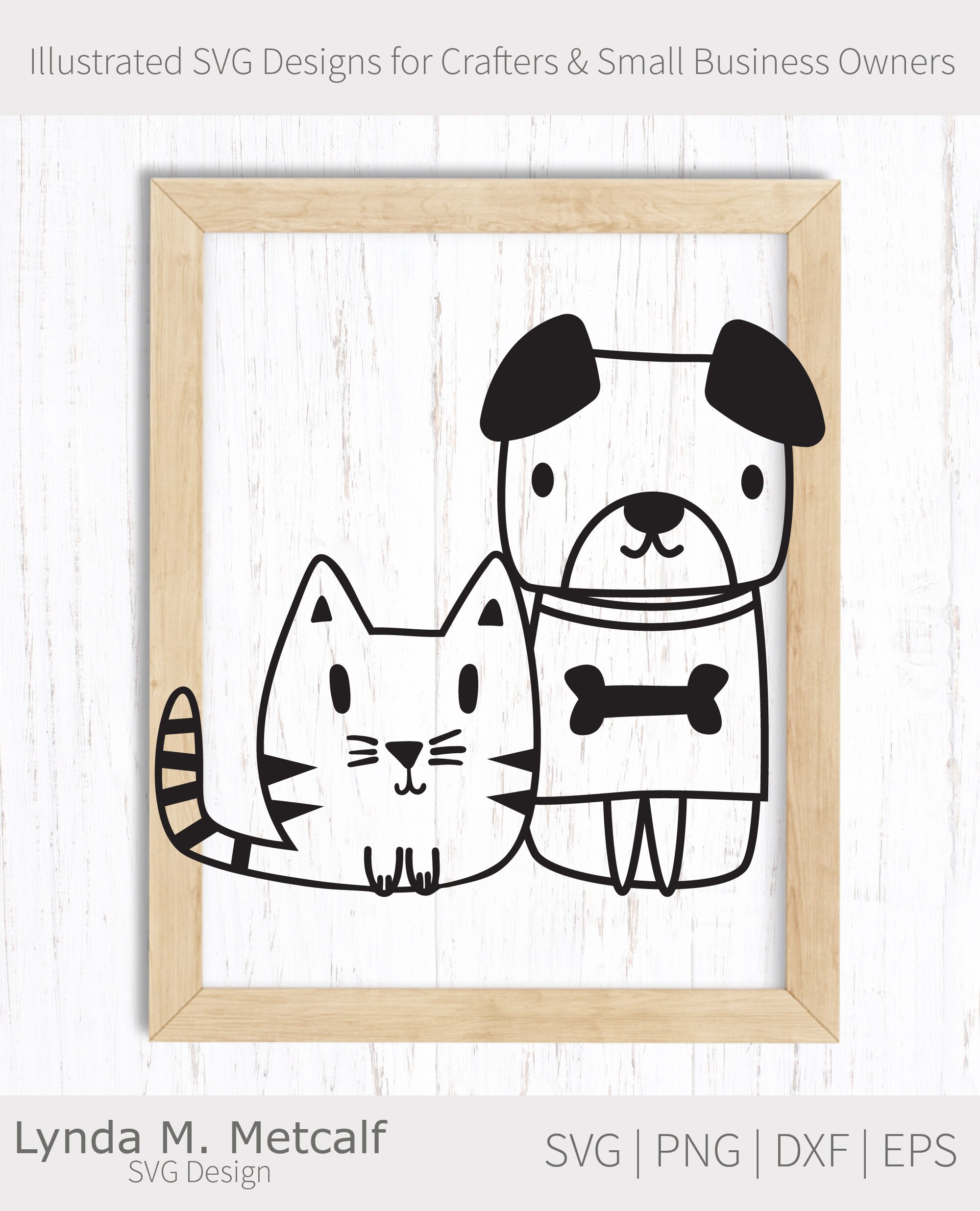 Dog and Cat SVG File, Dog Svg, Cat Svg, Pets Cut File for Cricut, Dog ...