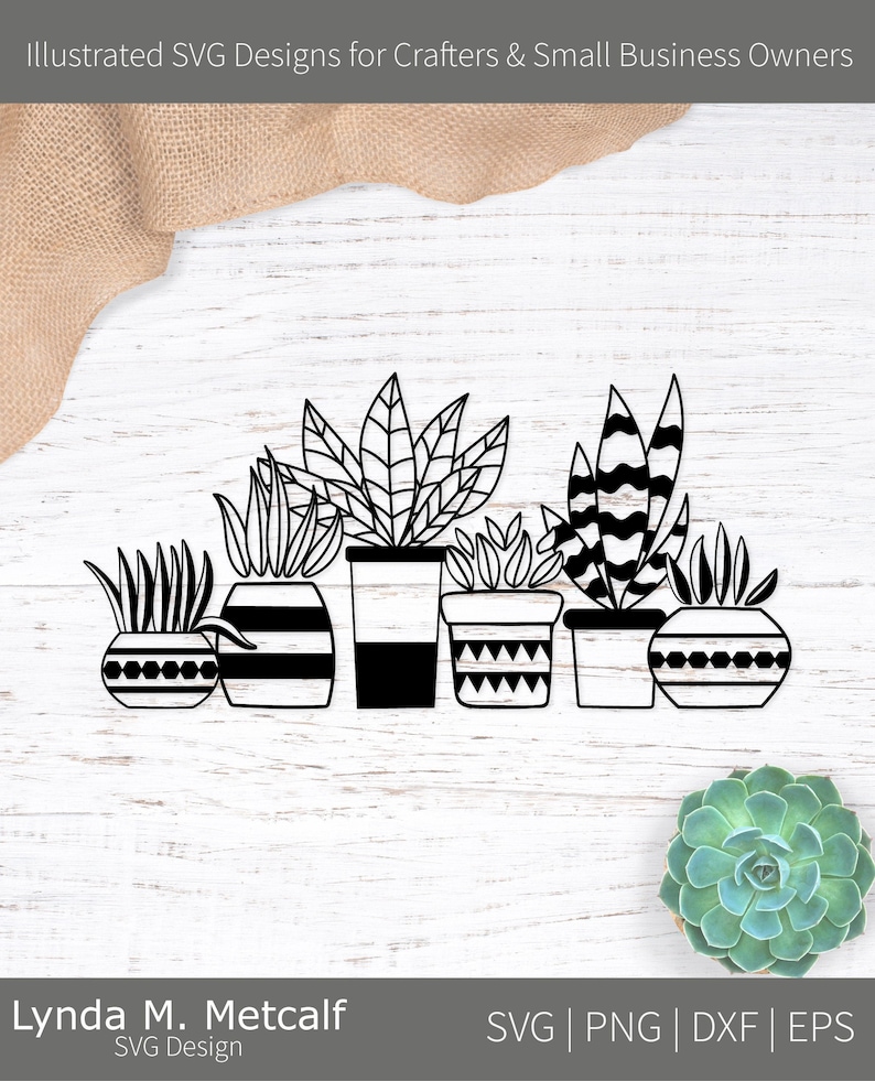 Plants SVG File for Cricut Houseplants Svg Potted Plants - Etsy