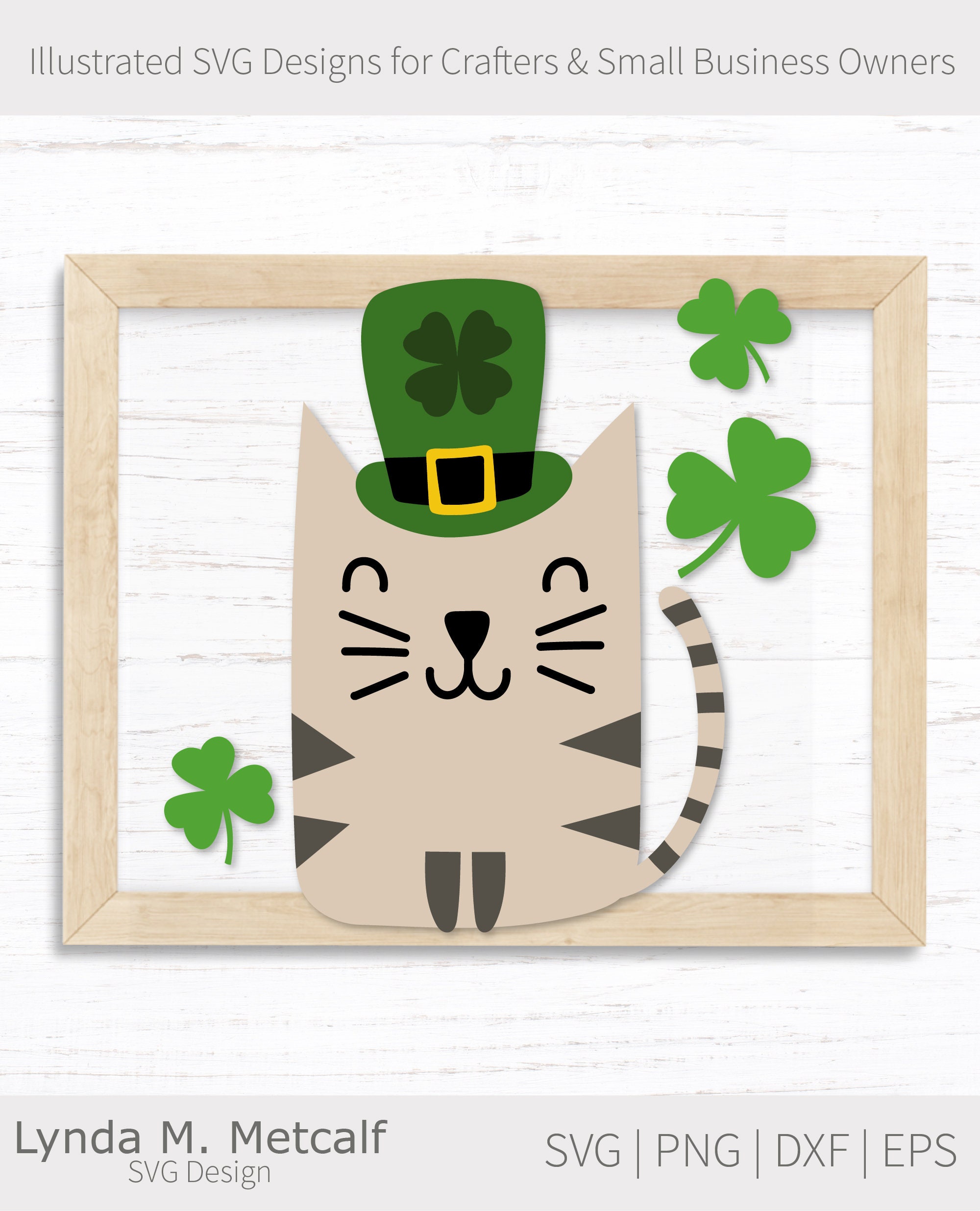 Irish Cat Svg for St Patricks. Cat Svg for St Patricks Day. Cat Svg. St ...