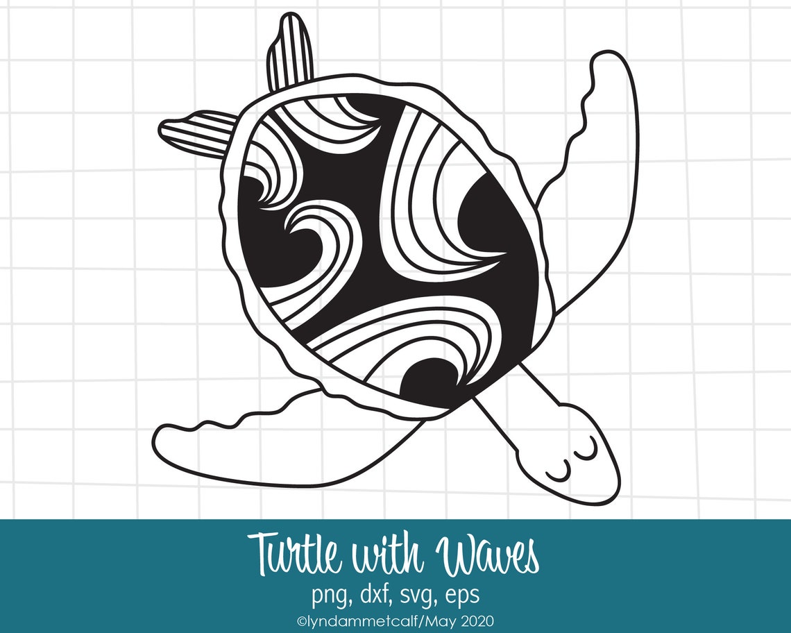 Sea Turtle SVG File for Cricut & Silhouette Machines Turtle | Etsy