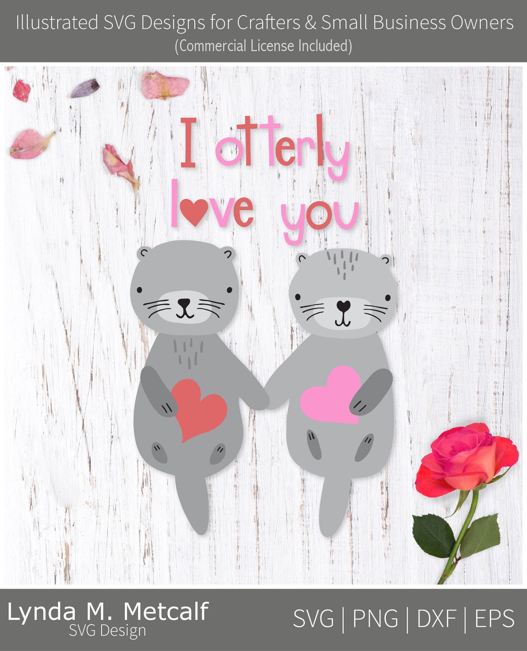 Otter Svg, Otter Valentine Svg, Otter Svg File, I Otterly Love You ...