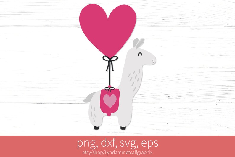 Llama svg Valentine Llama svg Llama png Llama Valentine svg | Etsy