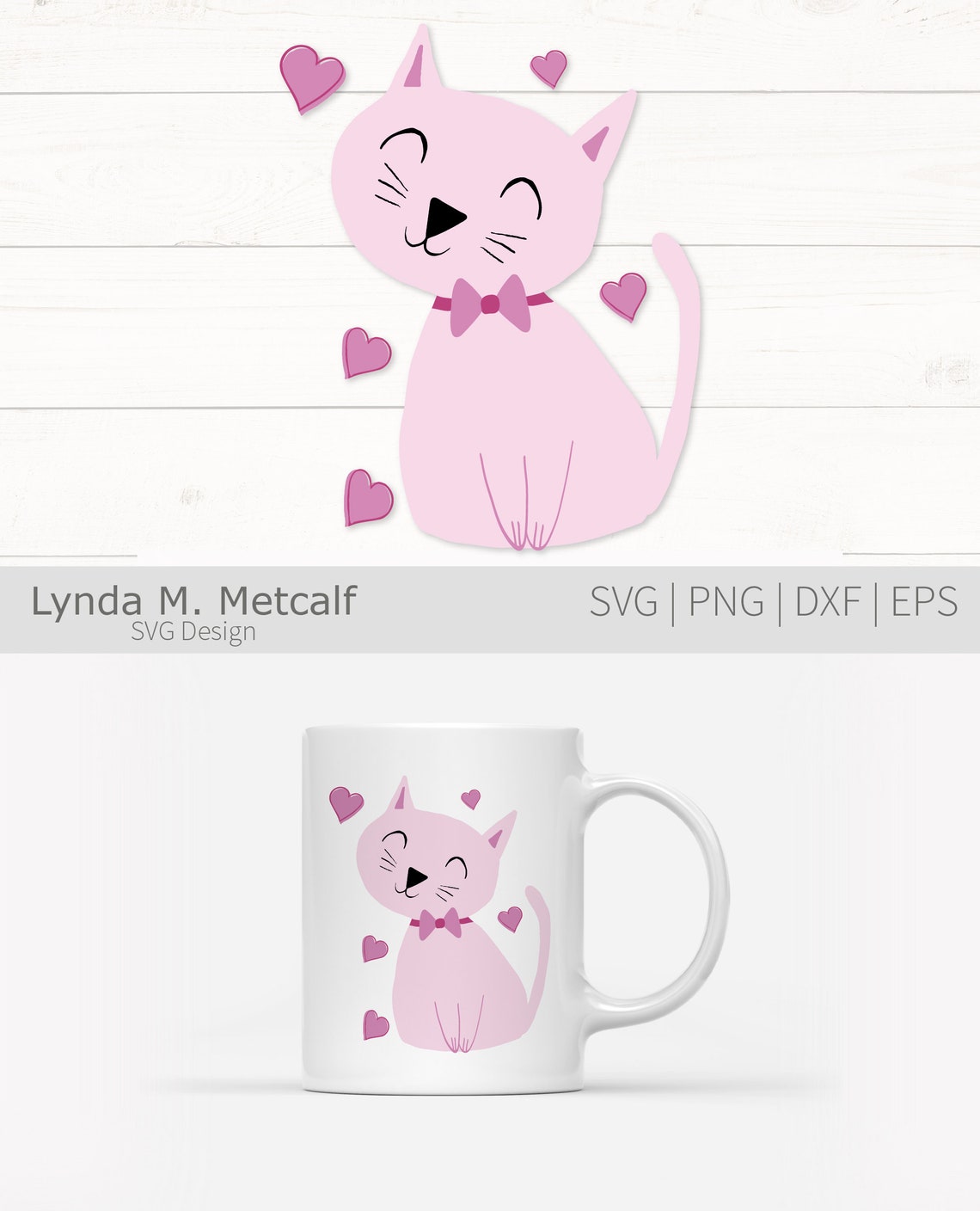 Cat Valentine SVG Valentine Svg Valentine Svg for Kids Cat - Etsy