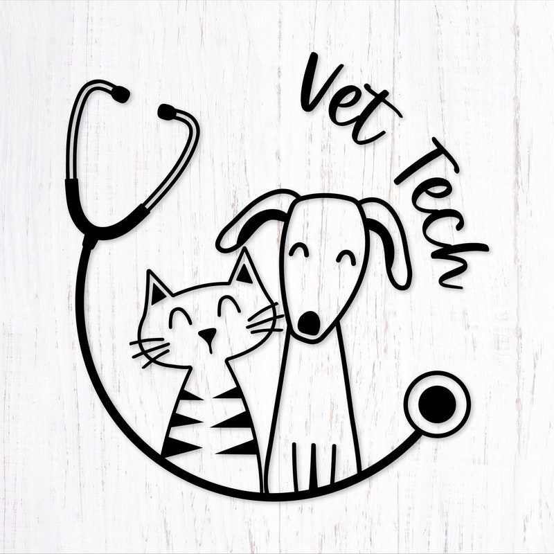 Vet Tech Svg - Etsy