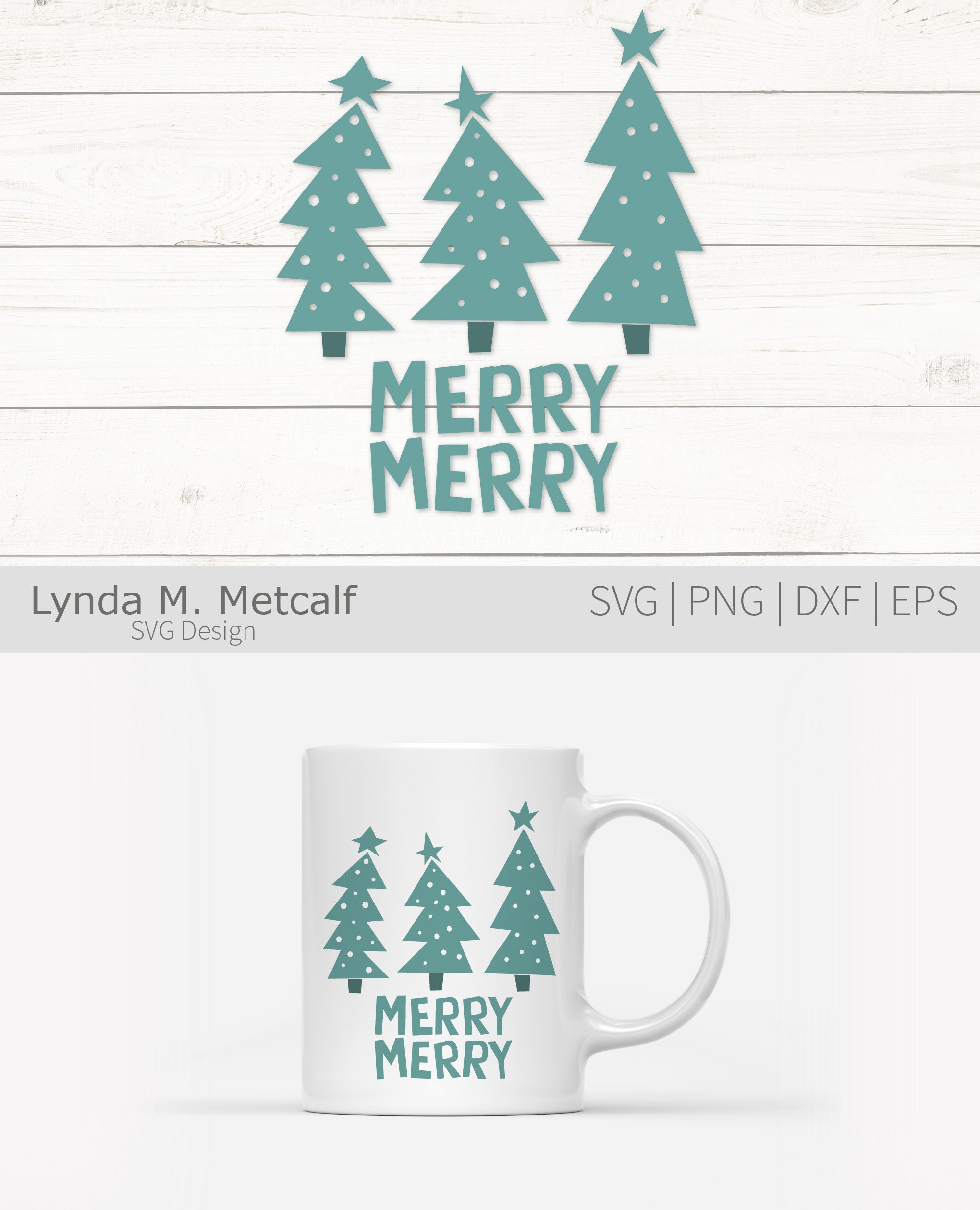 Christmas Tree SVG Holiday Trees Svg Merry Christmas Tree | Etsy