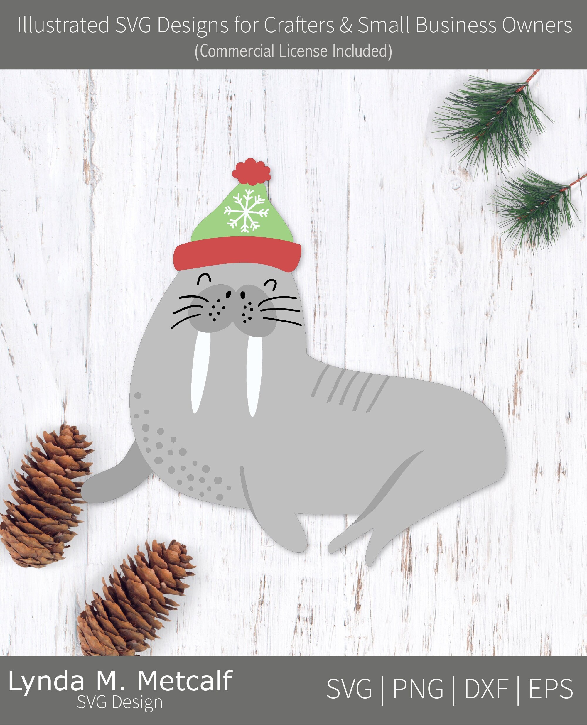 Christmas Walrus SVG Walrus Svg Holiday Walrus Svg Walrus - Etsy