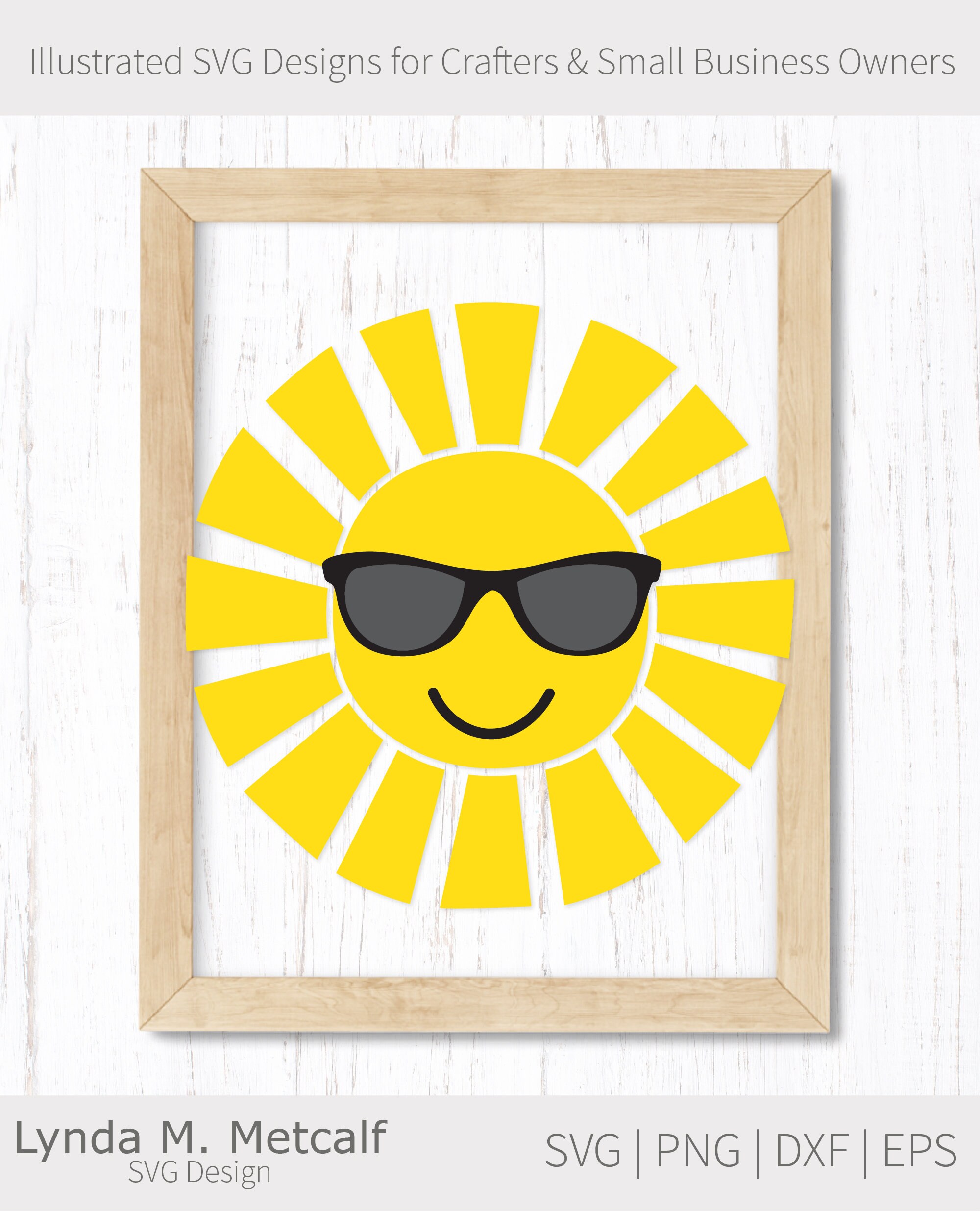 Happy Sun Svg Sun With Sunglasses Svg Summer Sun Svg Cute - Etsy