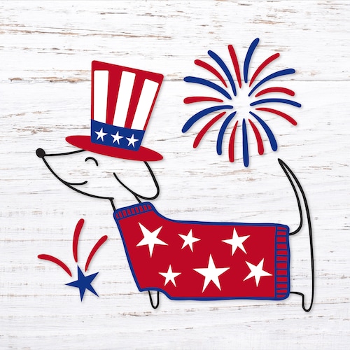 Labrador Retriever SVG Fourth of July Dog Svg File July 4th - Etsy