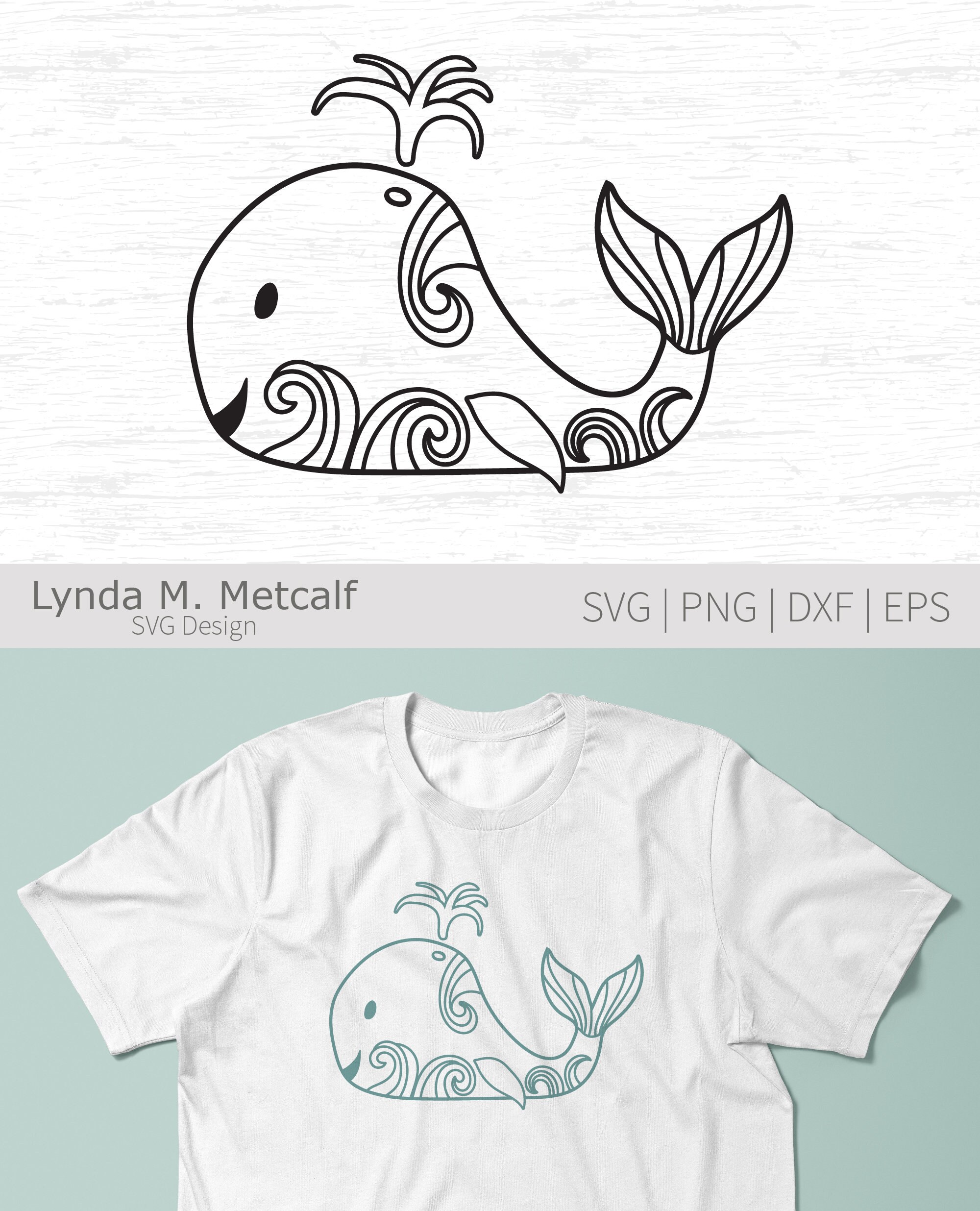 Whale SVG Ocean Whale Svg Cute Whale Svg Whale Svg for - Etsy UK