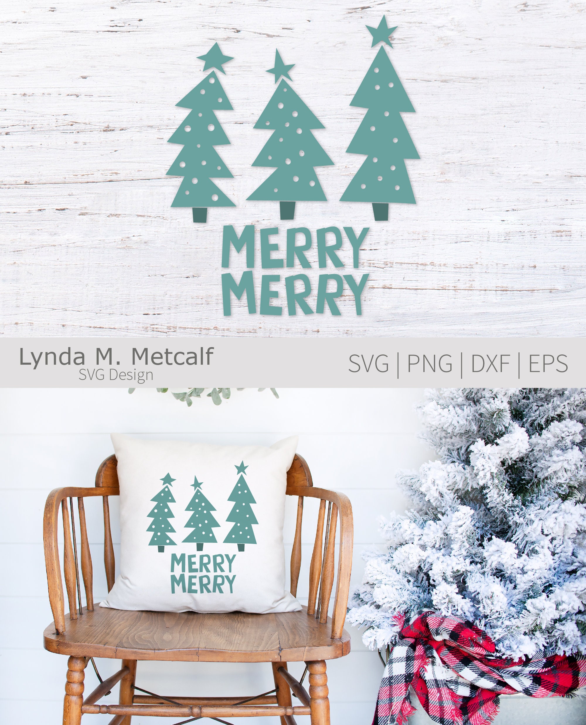 Christmas Tree SVG Holiday Trees Svg Merry Christmas Tree | Etsy