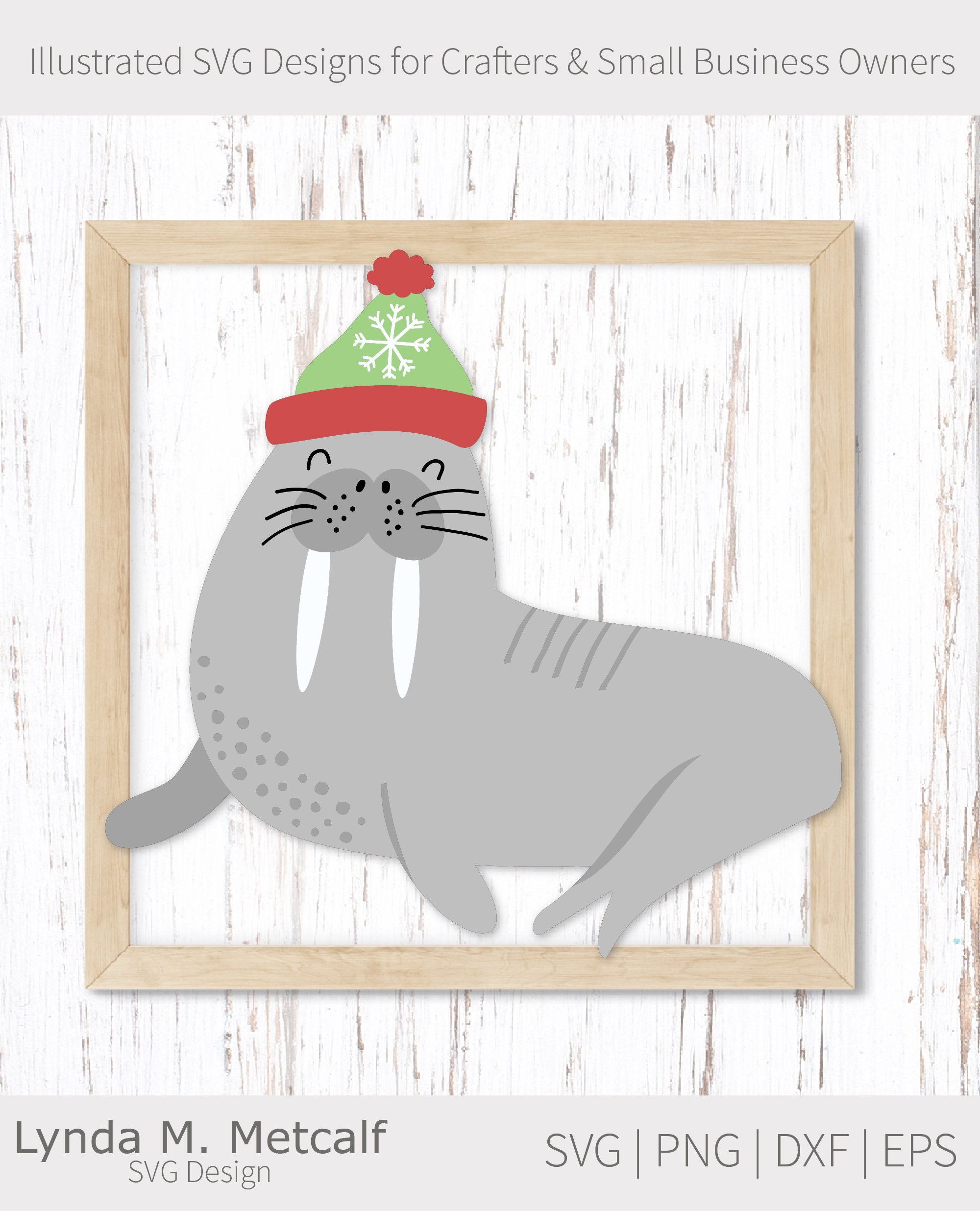 Christmas Walrus SVG Walrus Svg Holiday Walrus Svg Walrus - Etsy