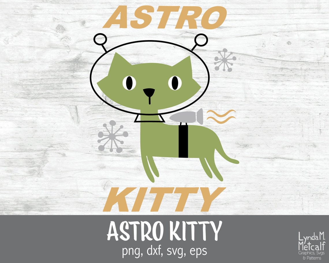 Space Cat SVG File for Cricut & Silhouette Machines Cat Svg | Etsy
