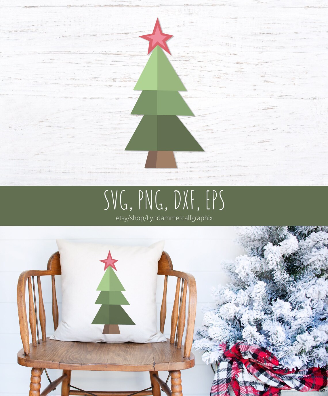 Christmas Tree SVG File for Cutting Machines and Craft - Etsy
