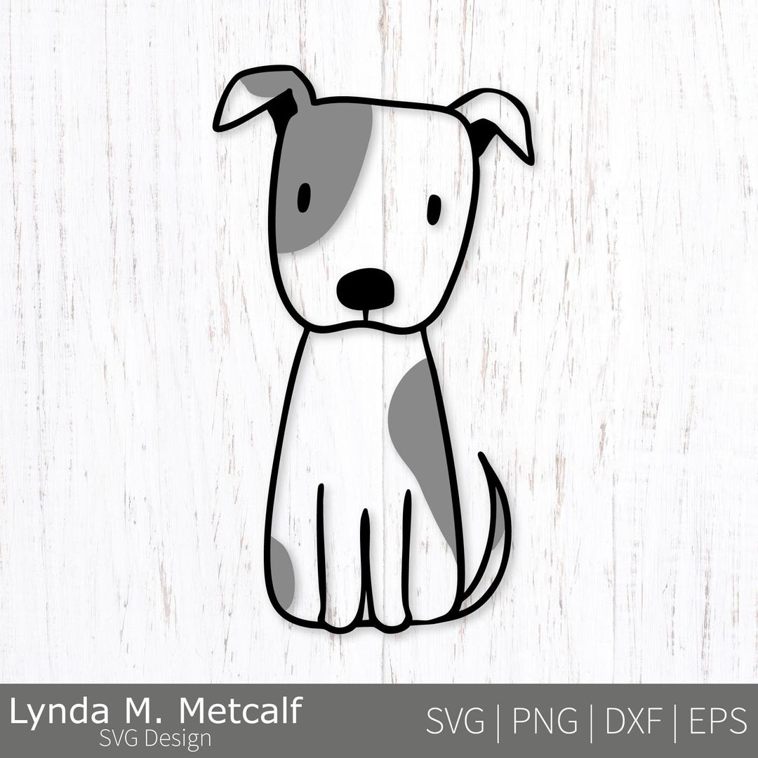 Pit Bull Puppy SVG, American Pit Bull Terrier Clip Art, Pittie Dog File ...