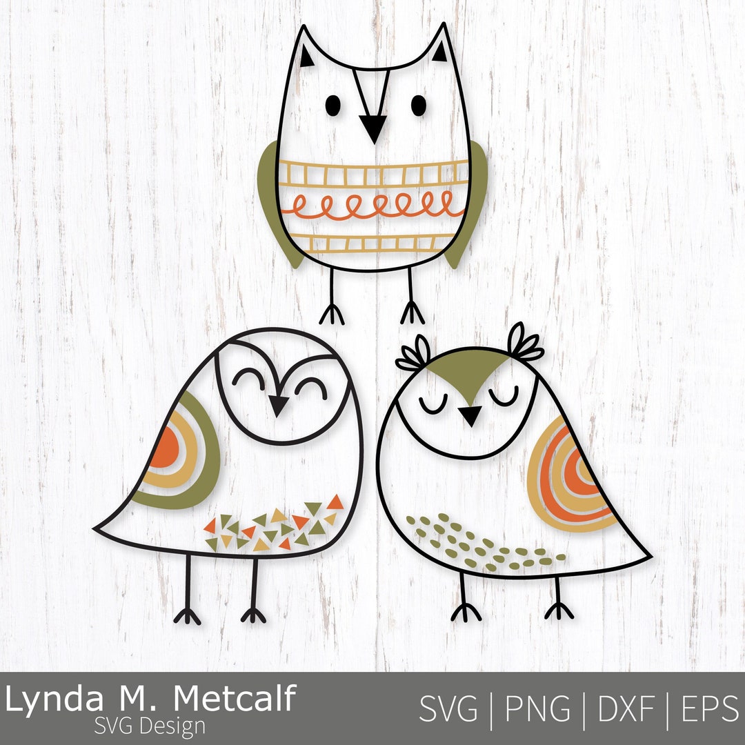 Fall Owl Svg Bundle. Cute Autumn Owl Png Clipart Designs. Owl Cut Files ...