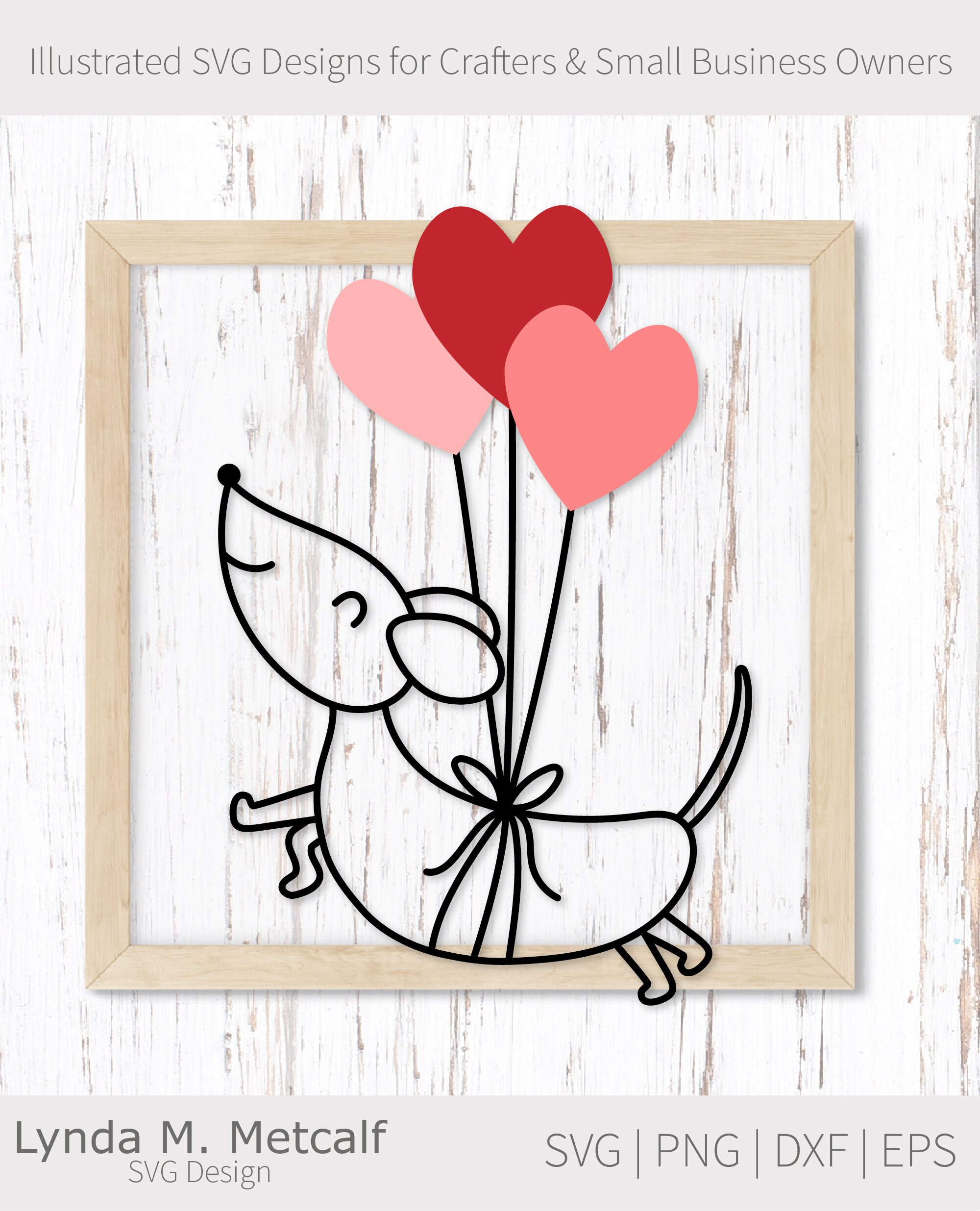 Dachshund Valentine Svg. Dog Valentine Png. Doxie Hearts Cut - Etsy