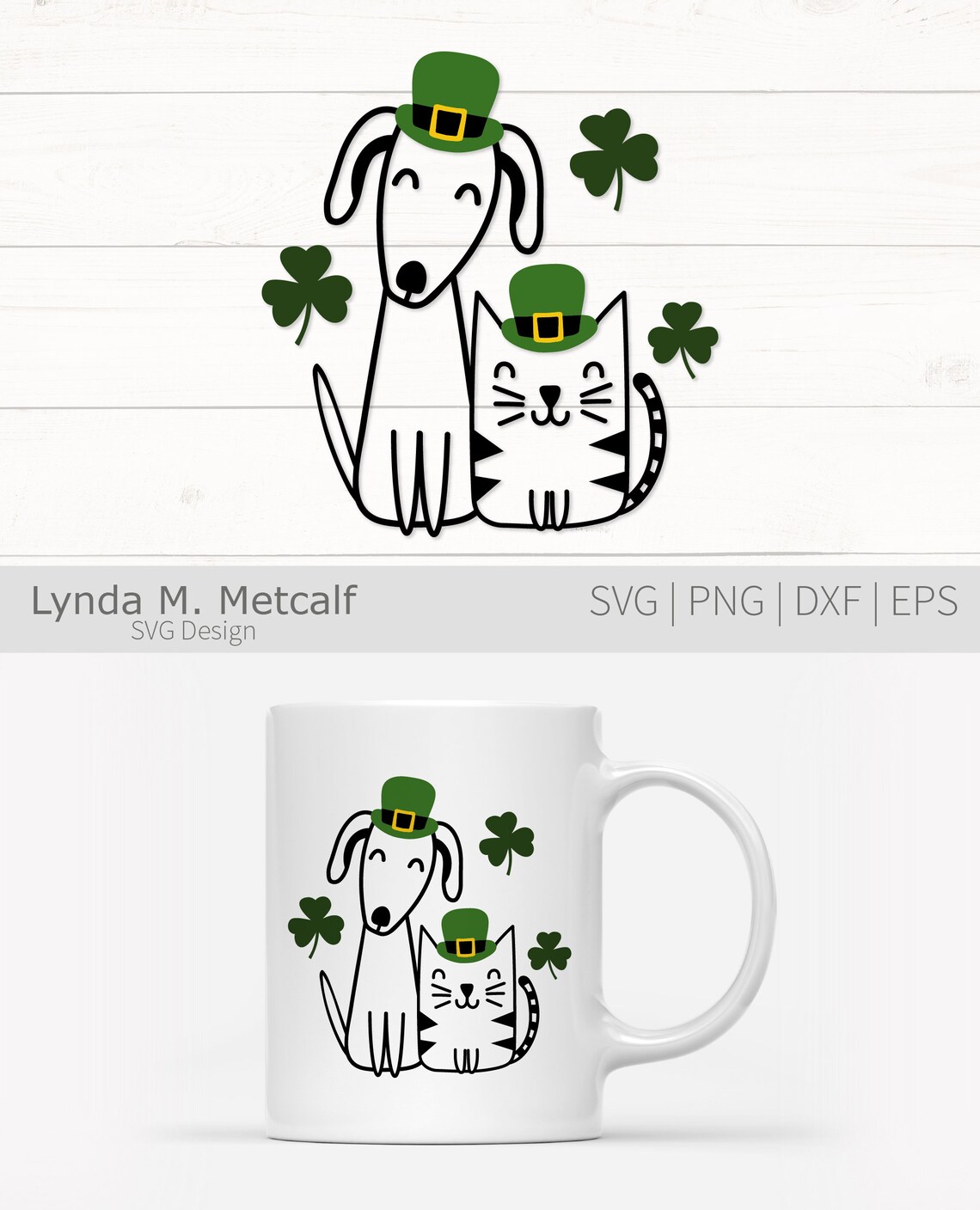 Irish Cat Svg. Irish Dog Svg. St Patricks Day Cat and Dog Svg. - Etsy