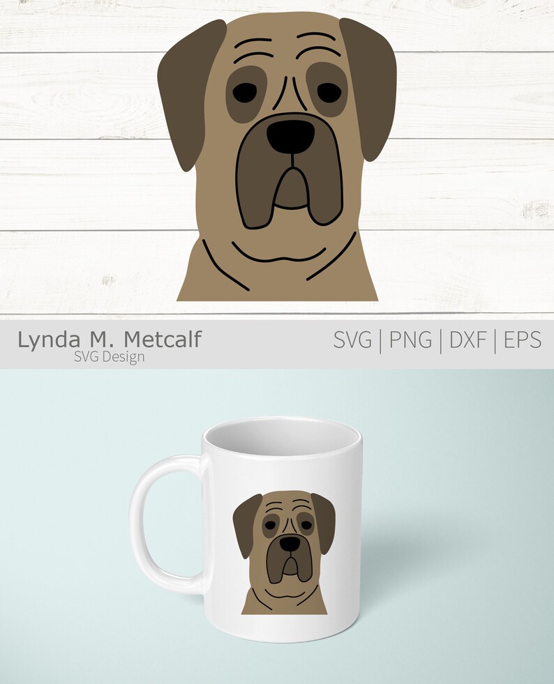 Mastiff Layered Svg Cut File Mastiff Dog Breed Svg Png Dxf - Etsy