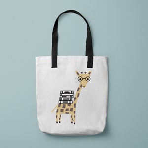 Back to School Svg. Giraffe SVG Cut File. Reading Giraffe Svg. Smart ...