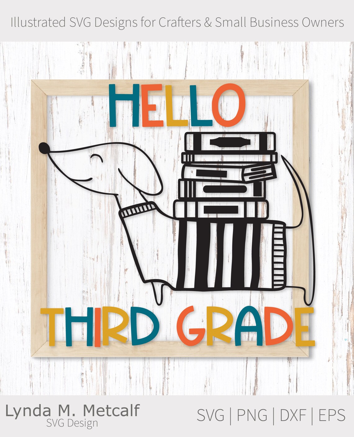 Hello Third Grade Svg. Back to School Svg. Dog Svg. Dachshund - Etsy