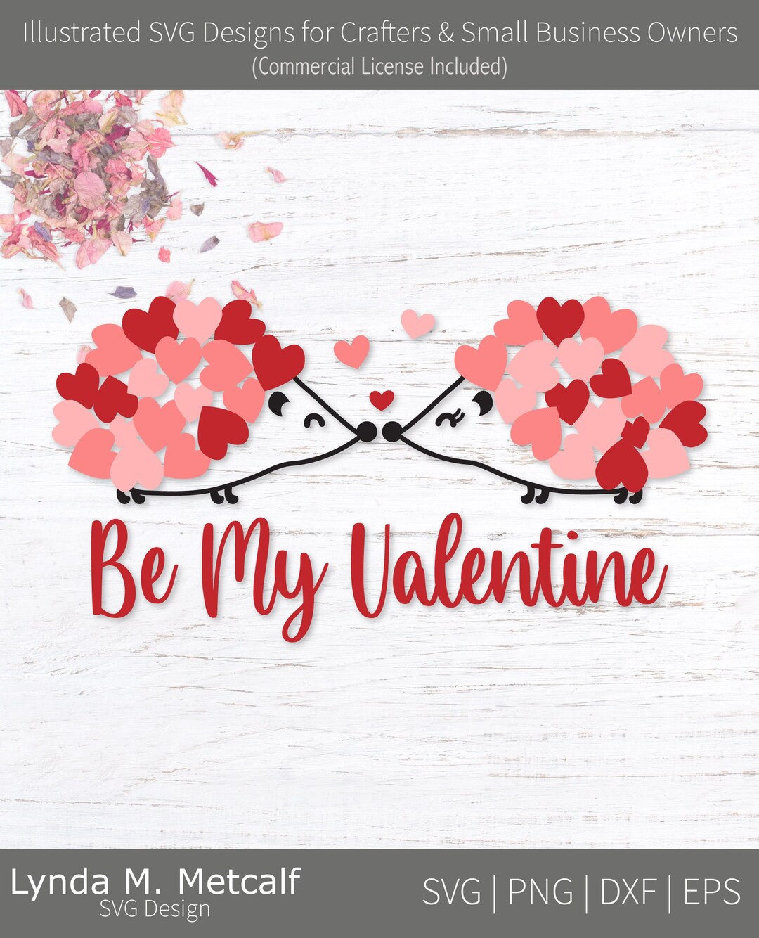 Be My Valentine Svg. Hedgehog Svg. Cute Kids Valentine Svg. Kawaii ...