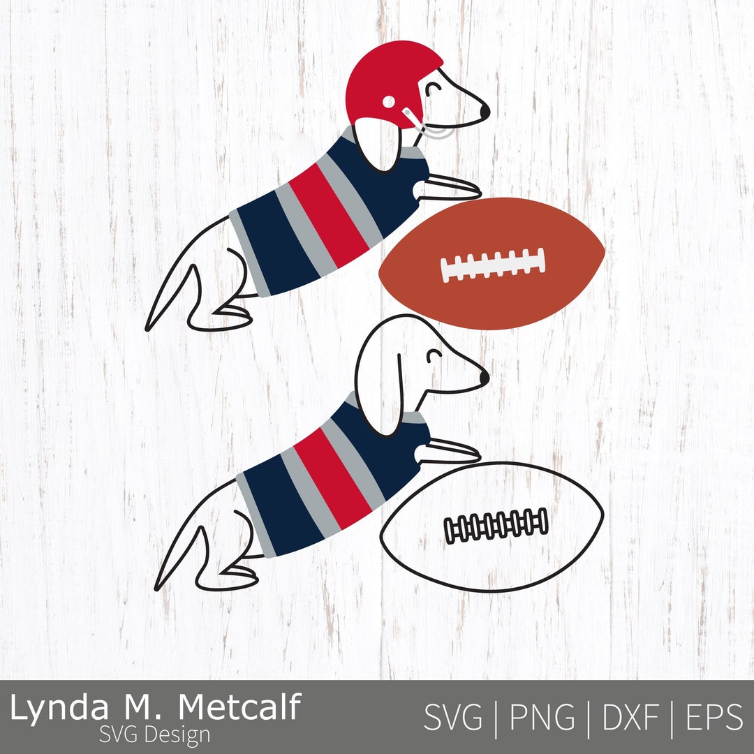 Football Dog Svg. Football Puppy Png. Dachshund Svg. Doxie Svg. Game ...