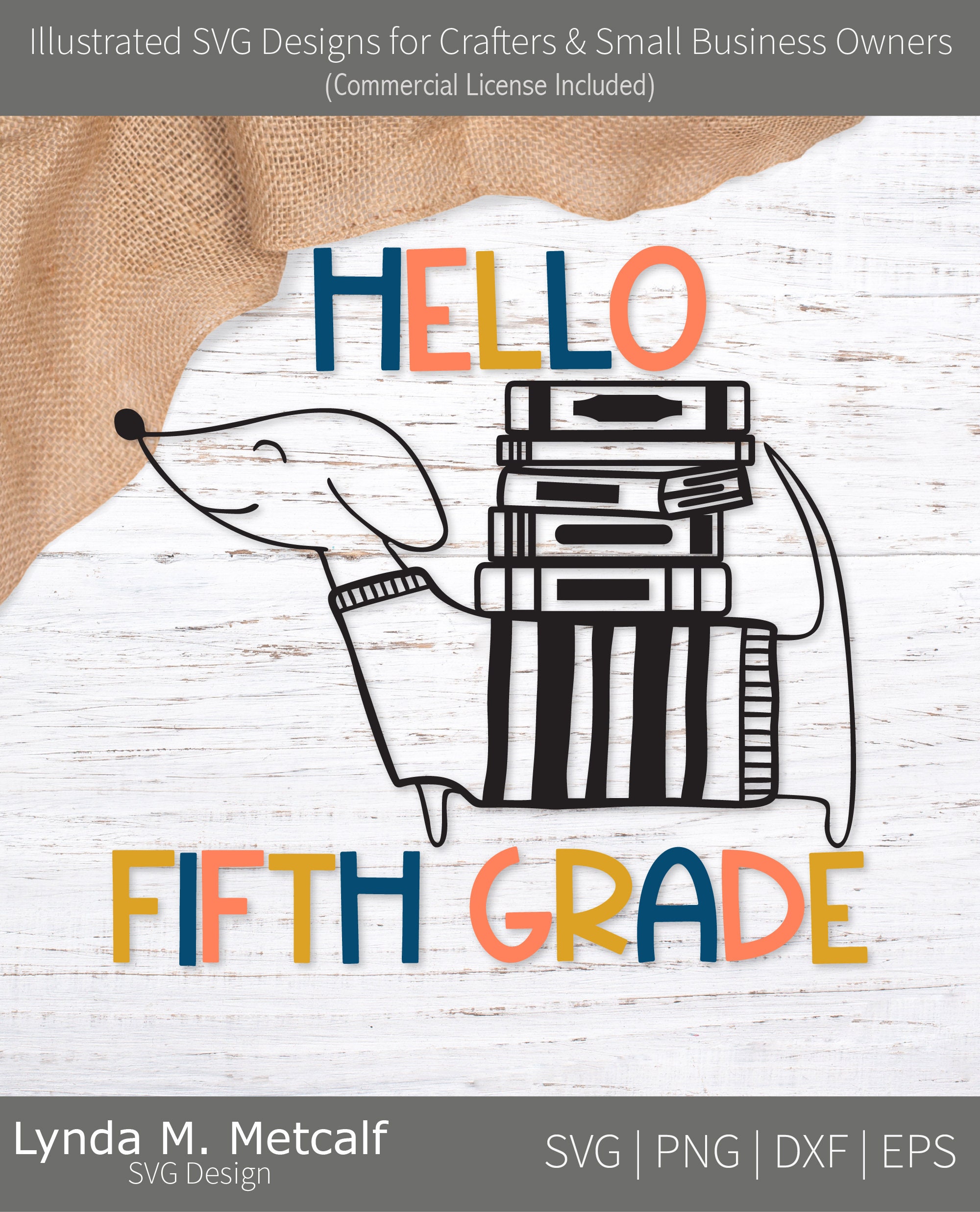Hello Fifth Grade Svg. Back to School Svg. Dog Svg. Dachshund - Etsy