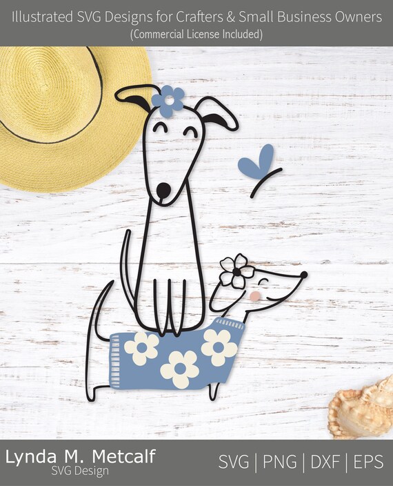 Floral Dogs Svg. Flower Dogs Png. Whippet Dog Breed Svg - Etsy