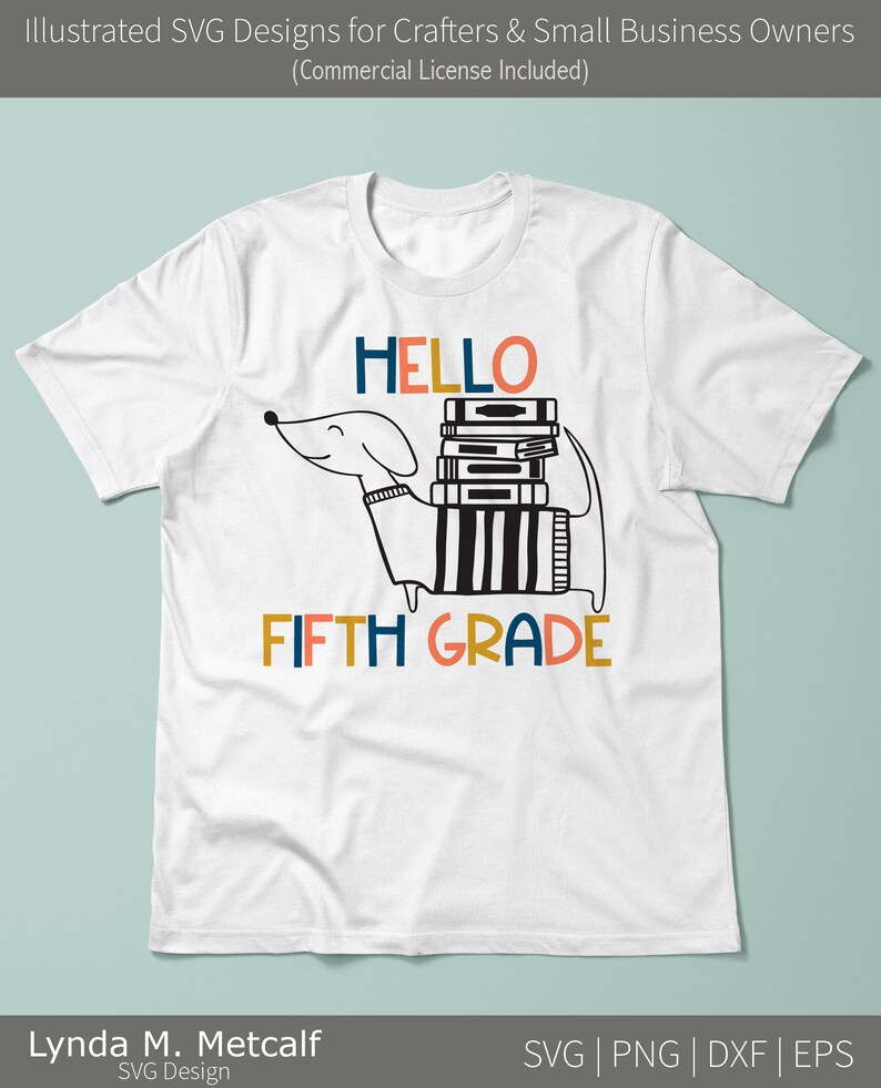 Hello Fifth Grade Svg. Back to School Svg. Dog Svg. Dachshund - Etsy